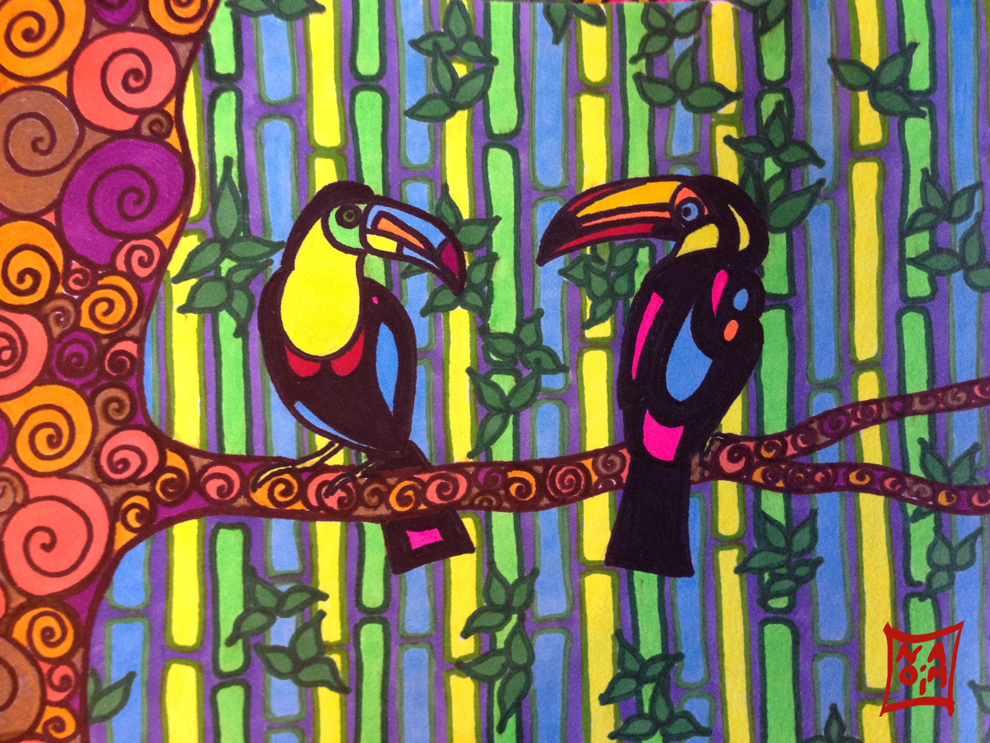 Motifs natures – Artiste Naomi – arts visuels